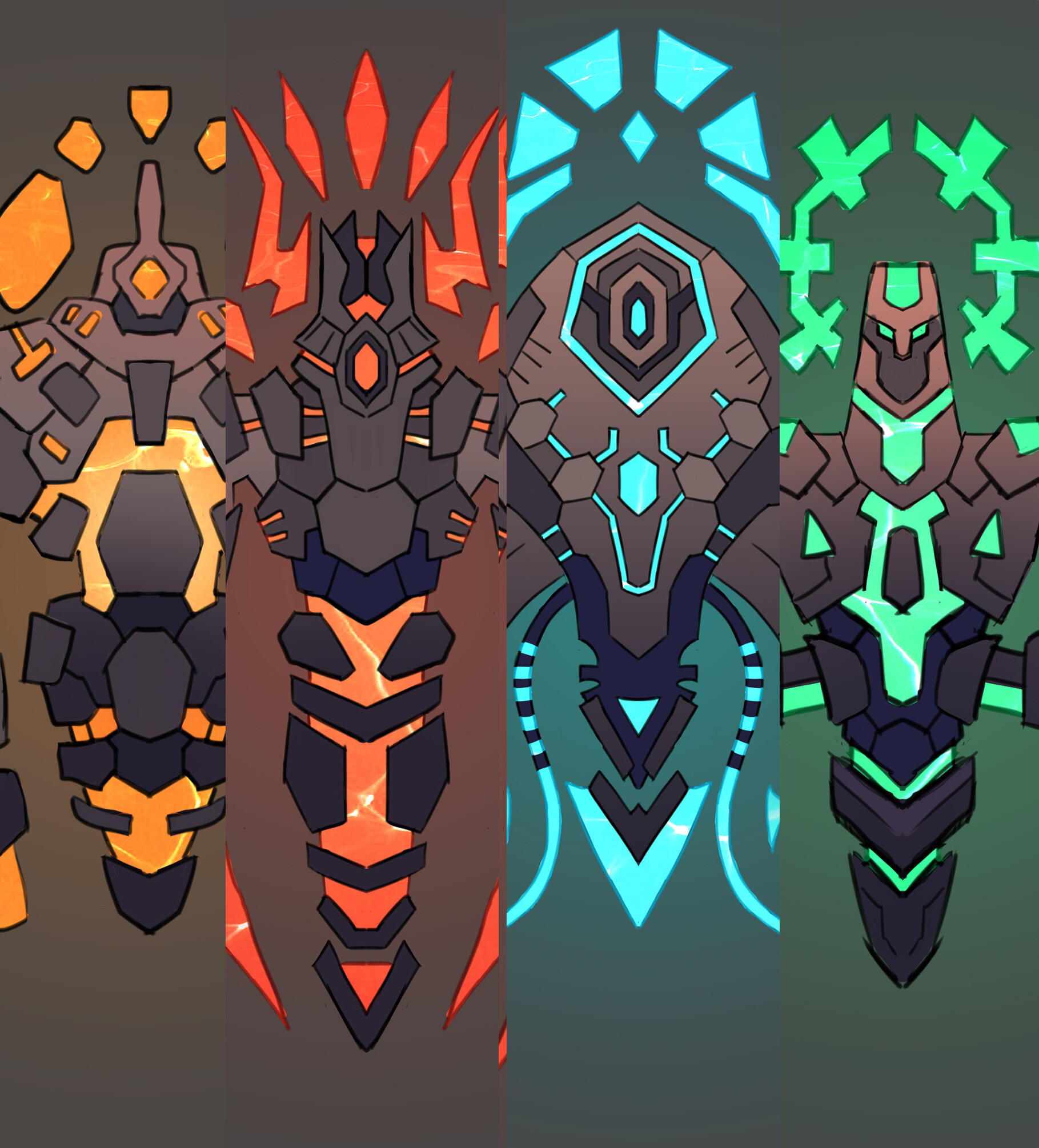 ArtStation - Guardians Lords of the Elements