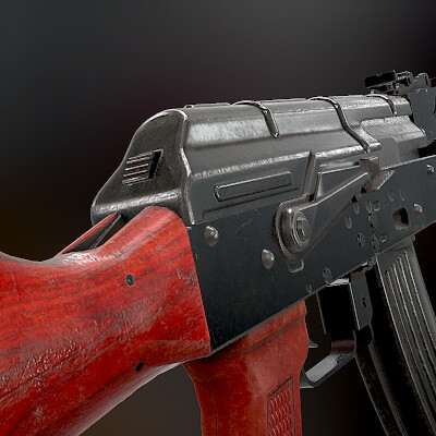 ArtStation - AKM assault rifle design
