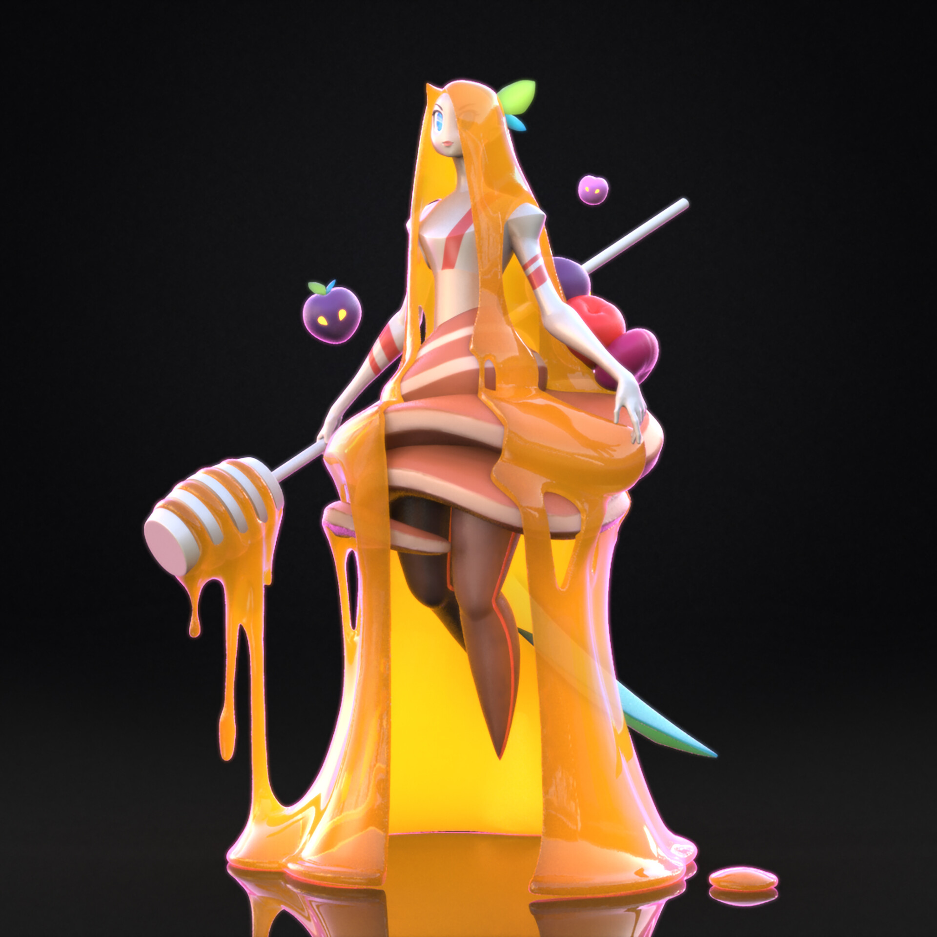 ArtStation - Candy Queen, Ruler Of The Sweets