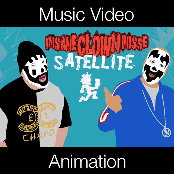 ArtStation - Insane Clown posse - Satellites Music Video 2D Animation