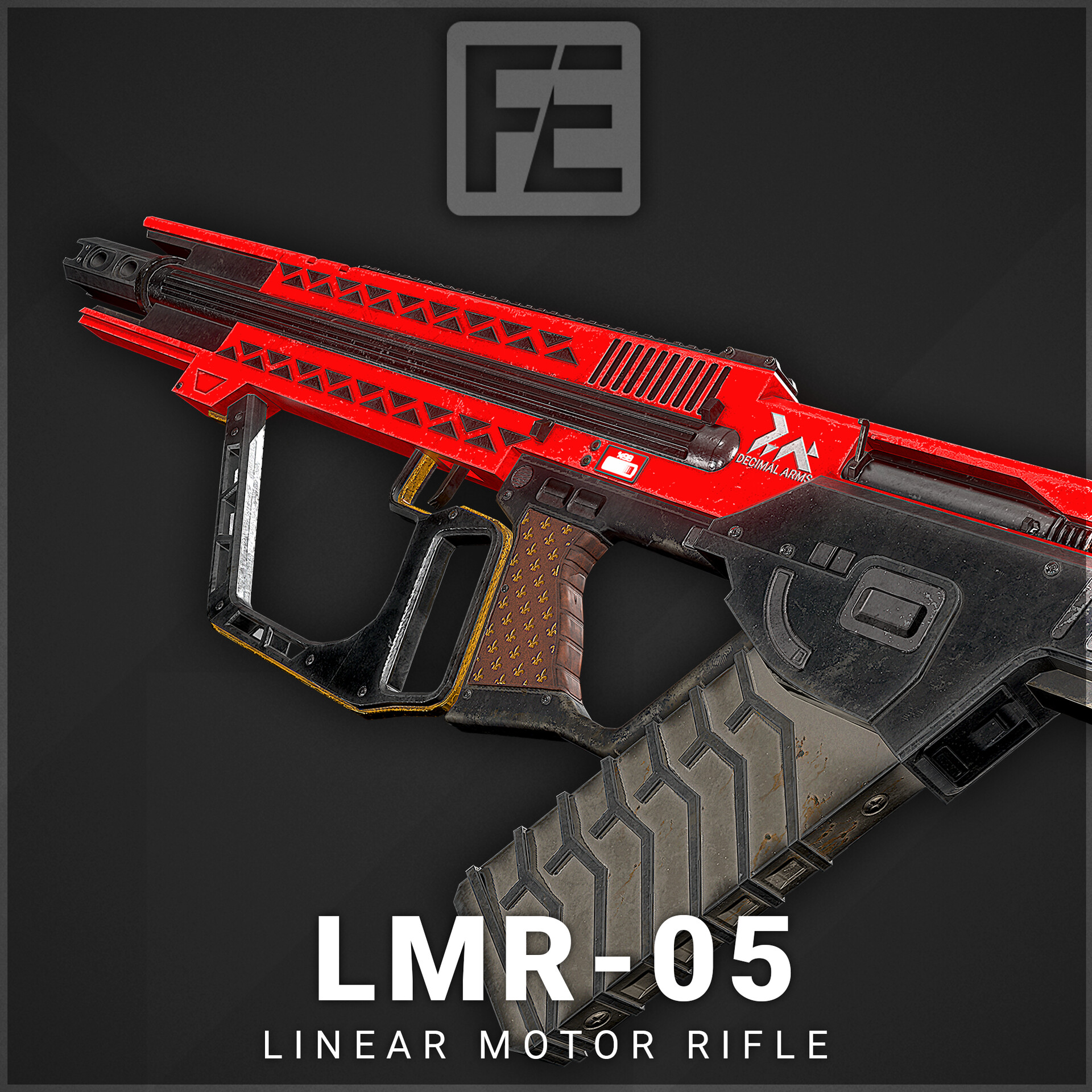 ArtStation - LMR-05 Sci-Fi Assault Rifle