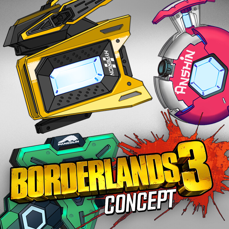 ArtStation - Borderlands 3 - Shield Concepts