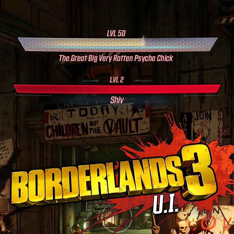 ArtStation - Borderlands 3 Boss Bar concept