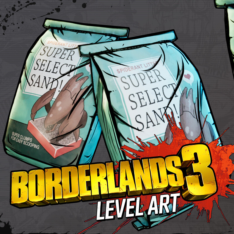 ArtStation - Borderlands 3 - Spiderant Litter Bag Texture