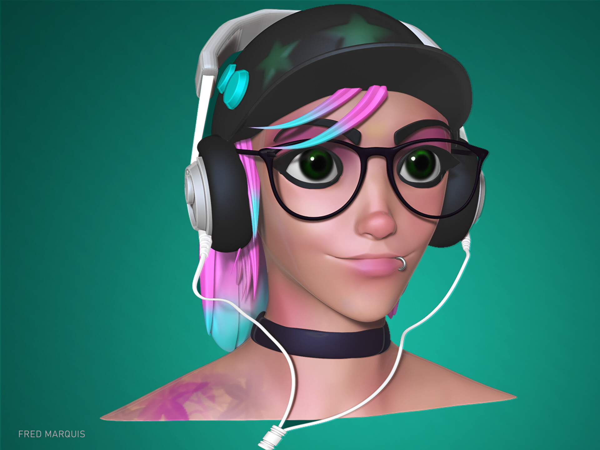 ArtStation - Punk Geek Girl