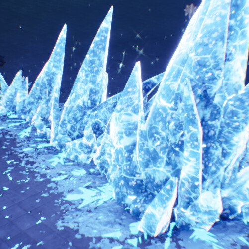 ArtStation - Summoning Ice Pillars(UE4)