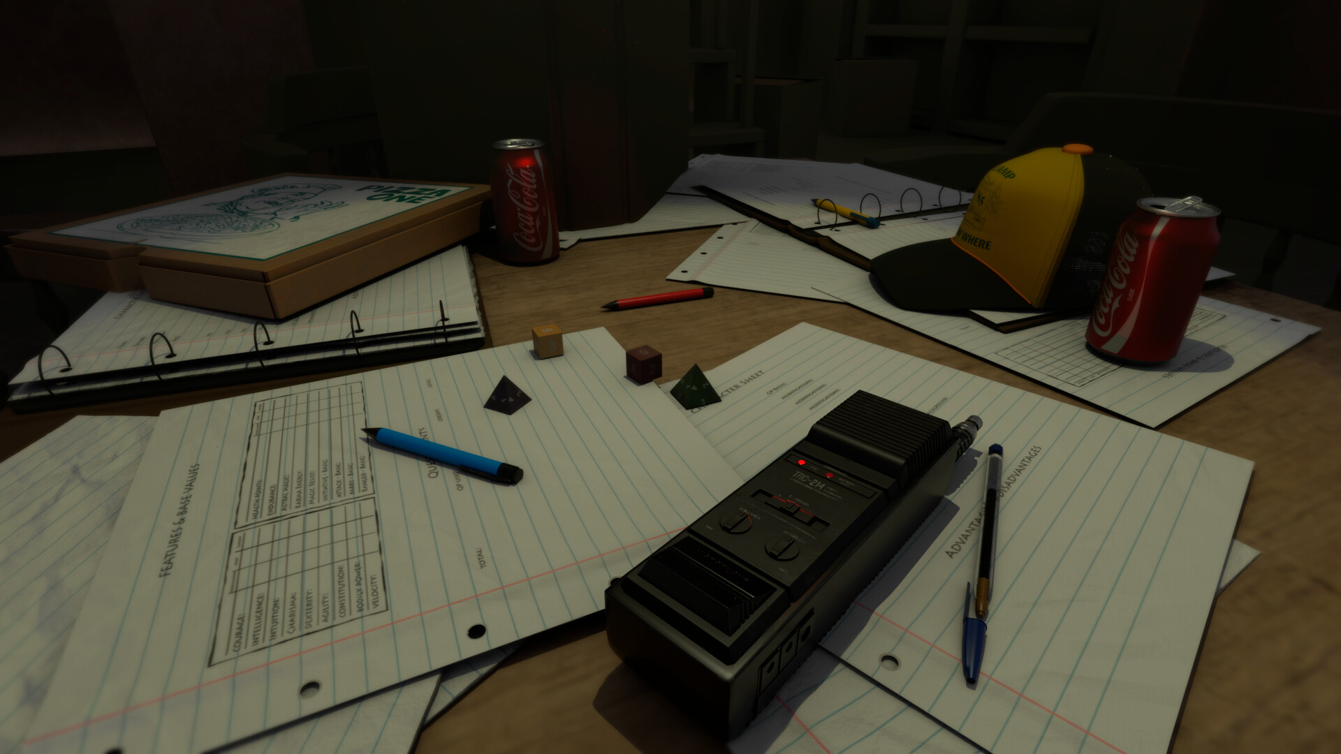 ArtStation - Stranger things. Role table. Fan art