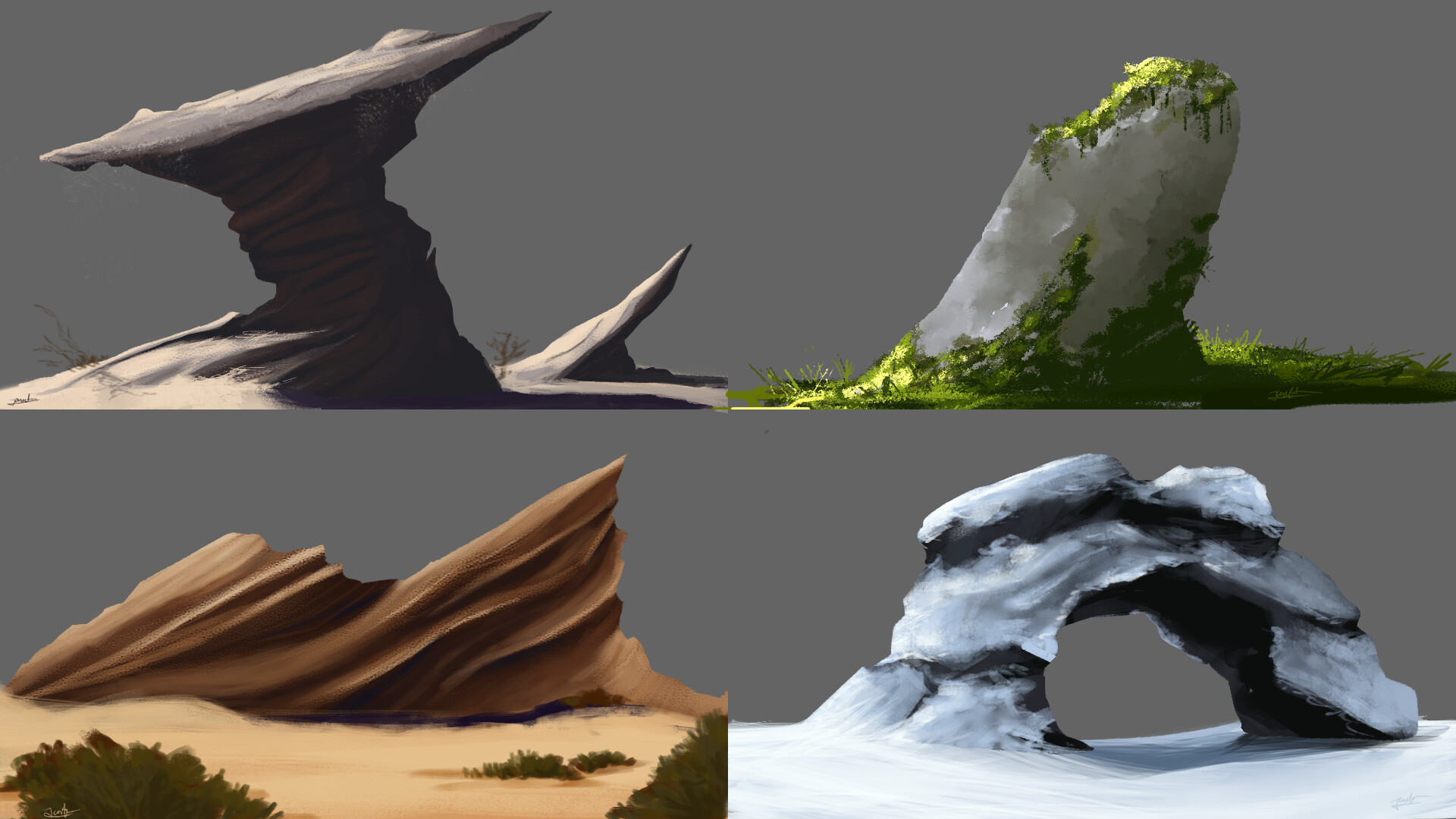 ArtStation - Rock study
