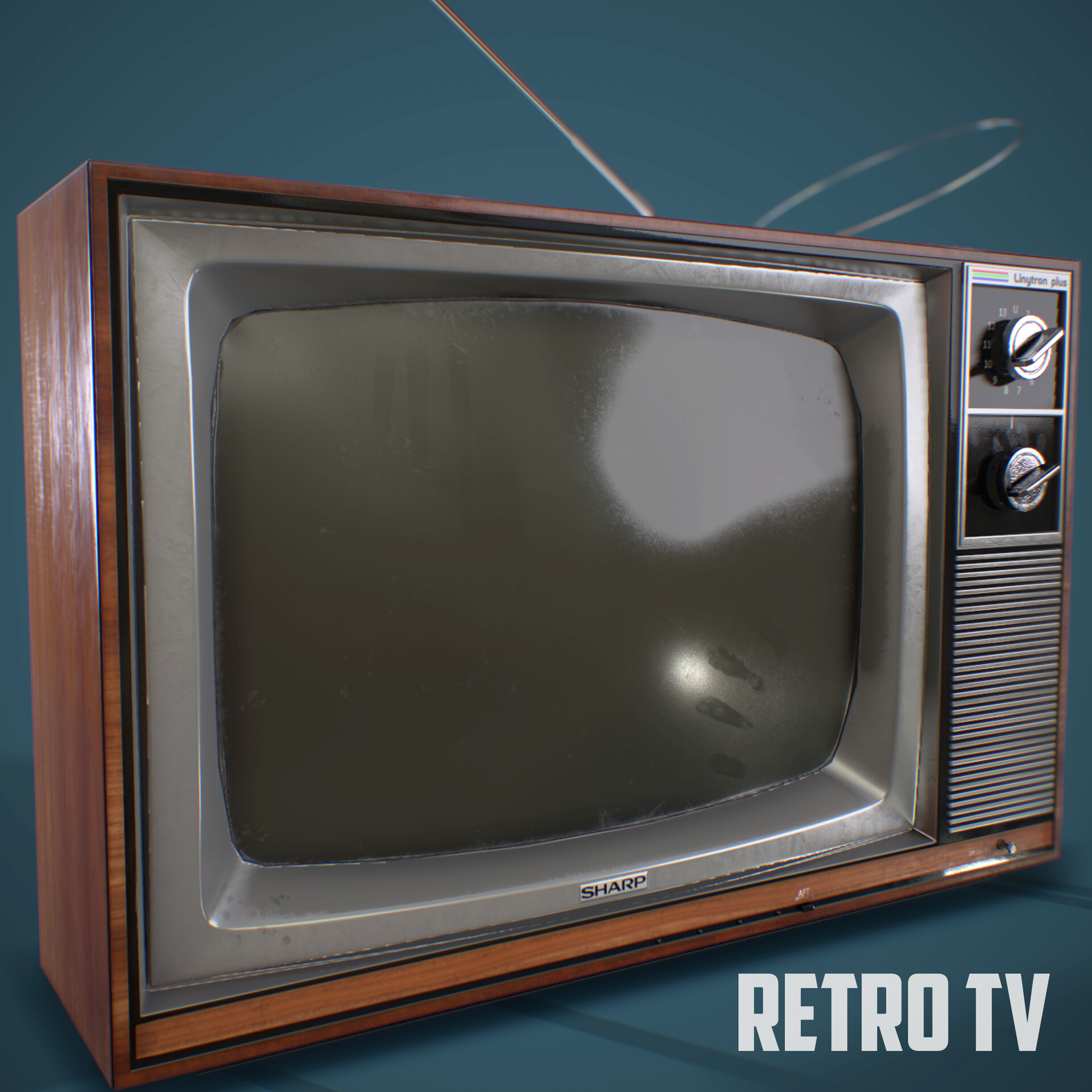 ArtStation - Sharp Linytron Retro TV