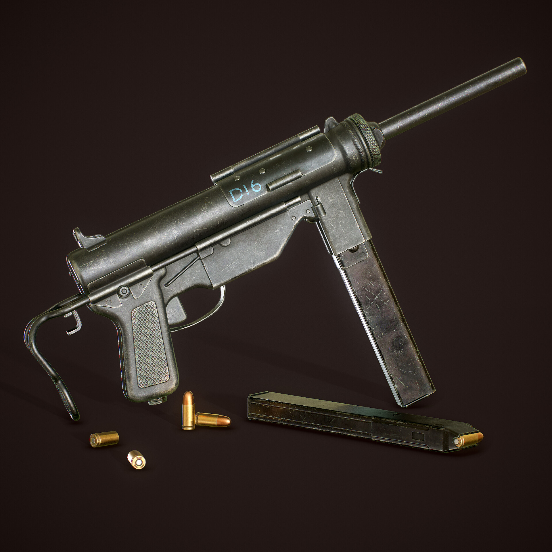 ArtStation - M3A1 Grease Gun