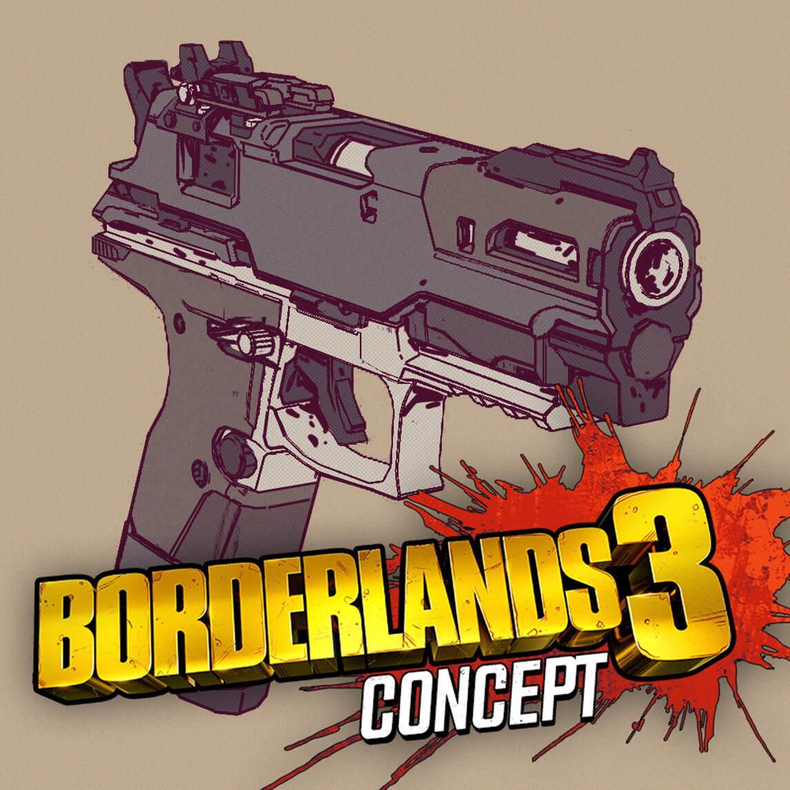 ArtStation - Borderlands 3 Dahl Pistols