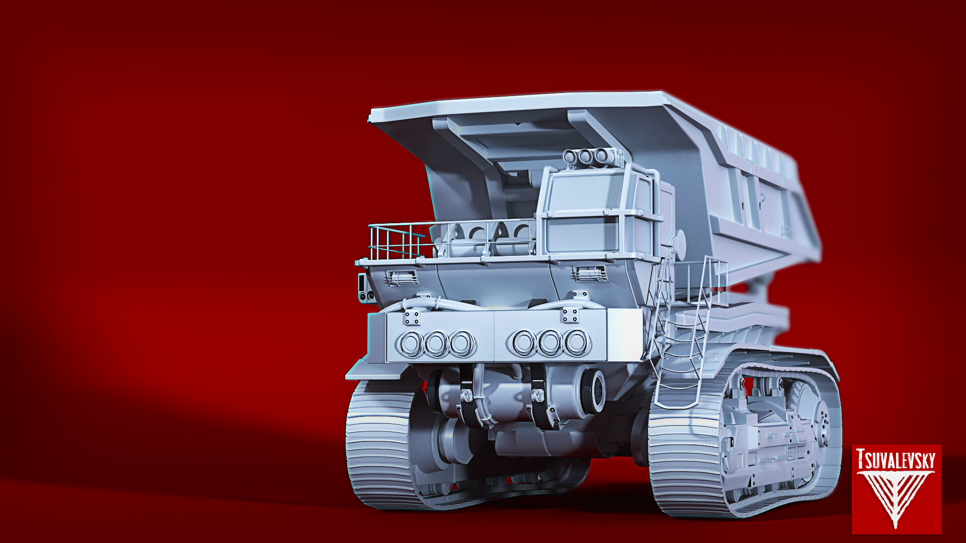 Vyacheslav Tsuvalevsky - Sci-Fi Dump Truck Concept for VR project