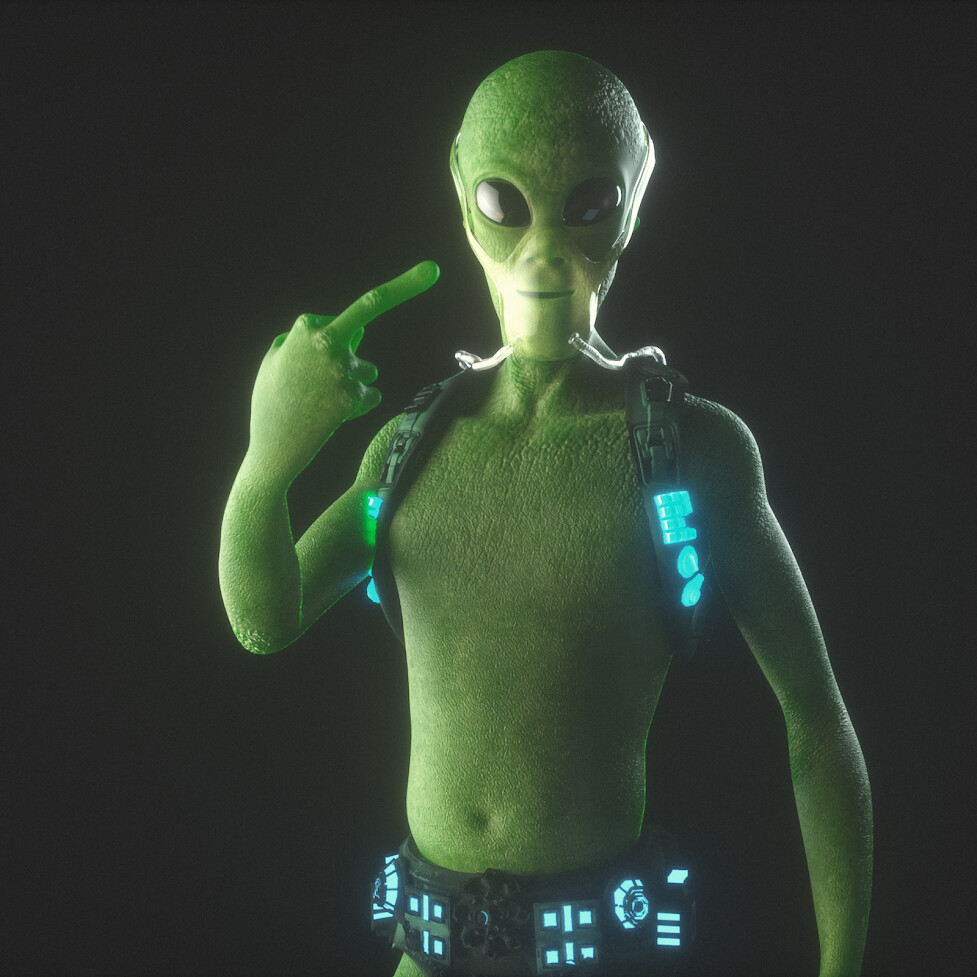 ArtStation - Friendly but Alien