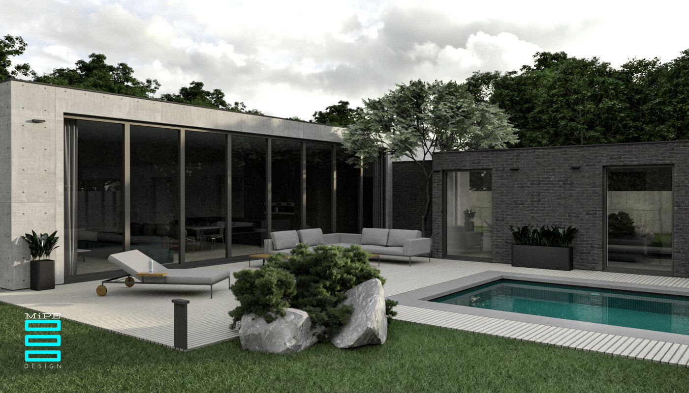 MIPE DESIGN - Architectural visuliazation of modern house