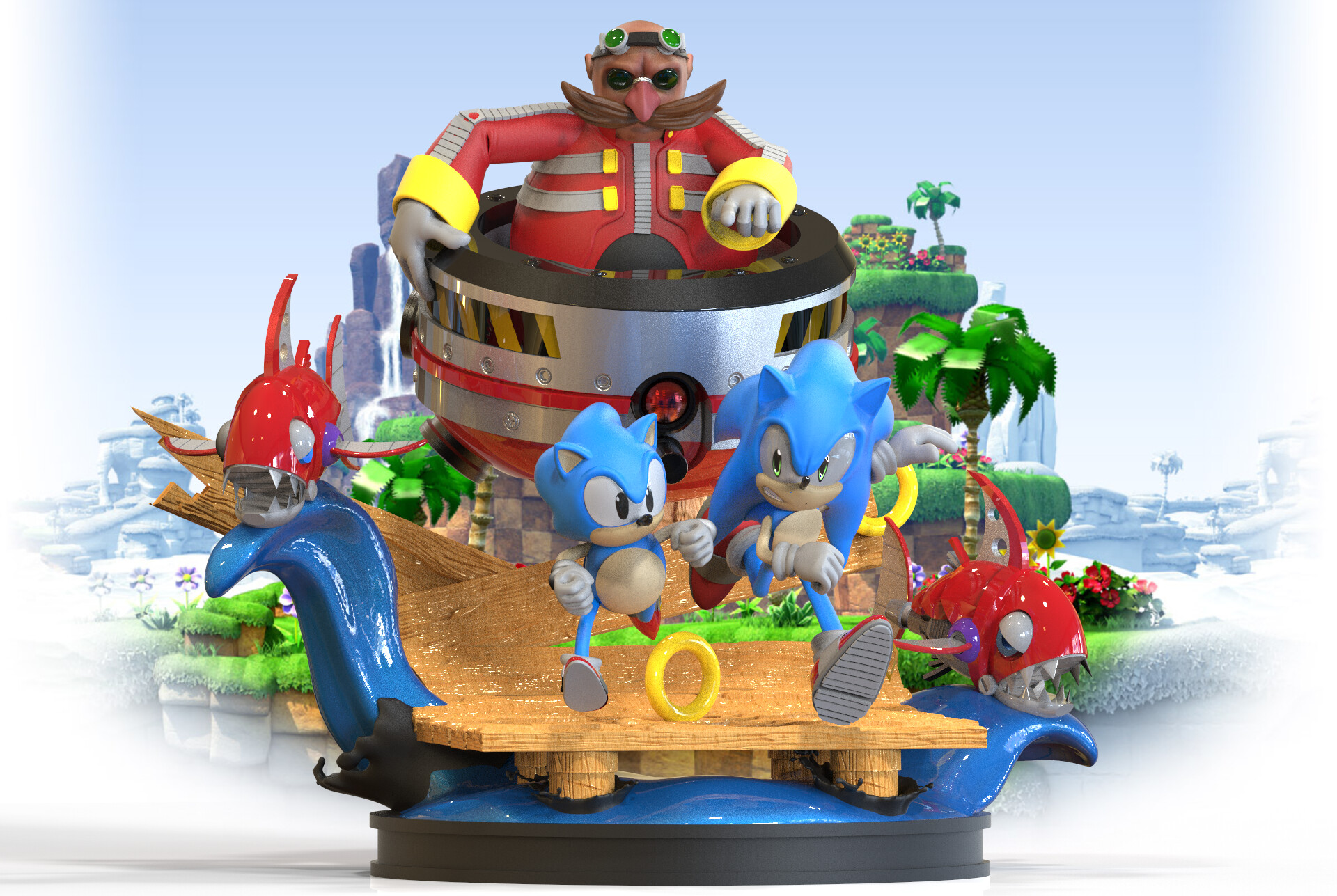 ArtStation - Sonic Generations for 3D print