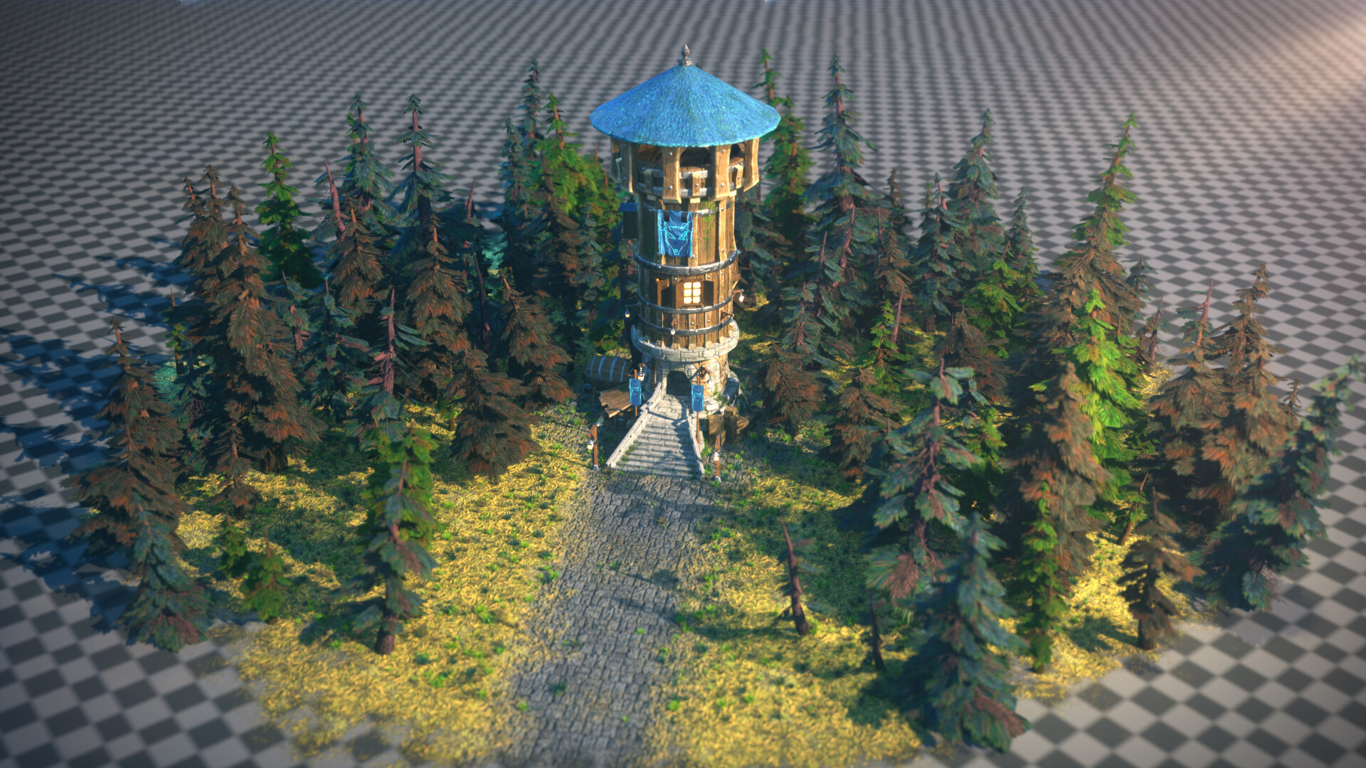 ArtStation - Stylized Watchtower