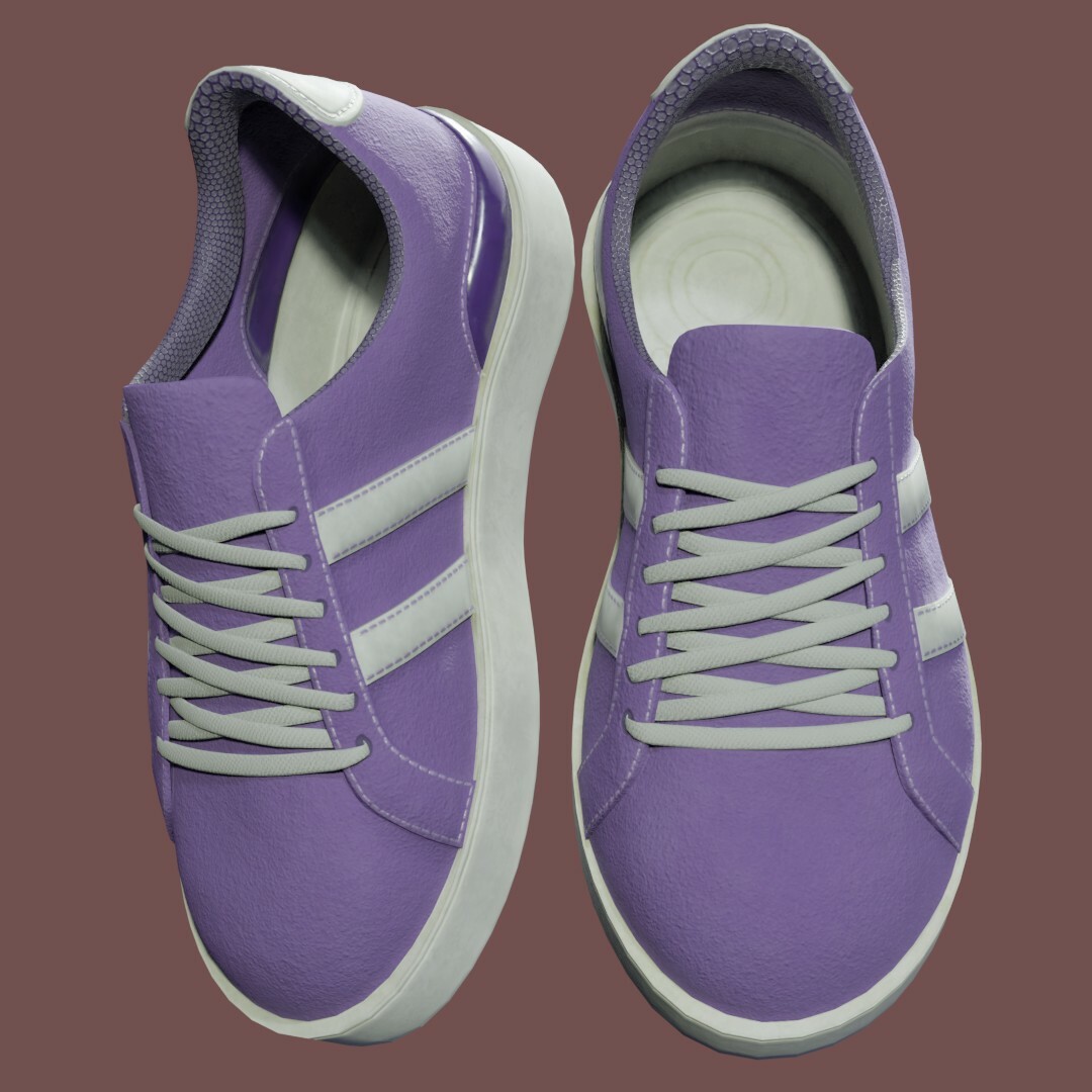 ArtStation - Casual Purple Sneakers