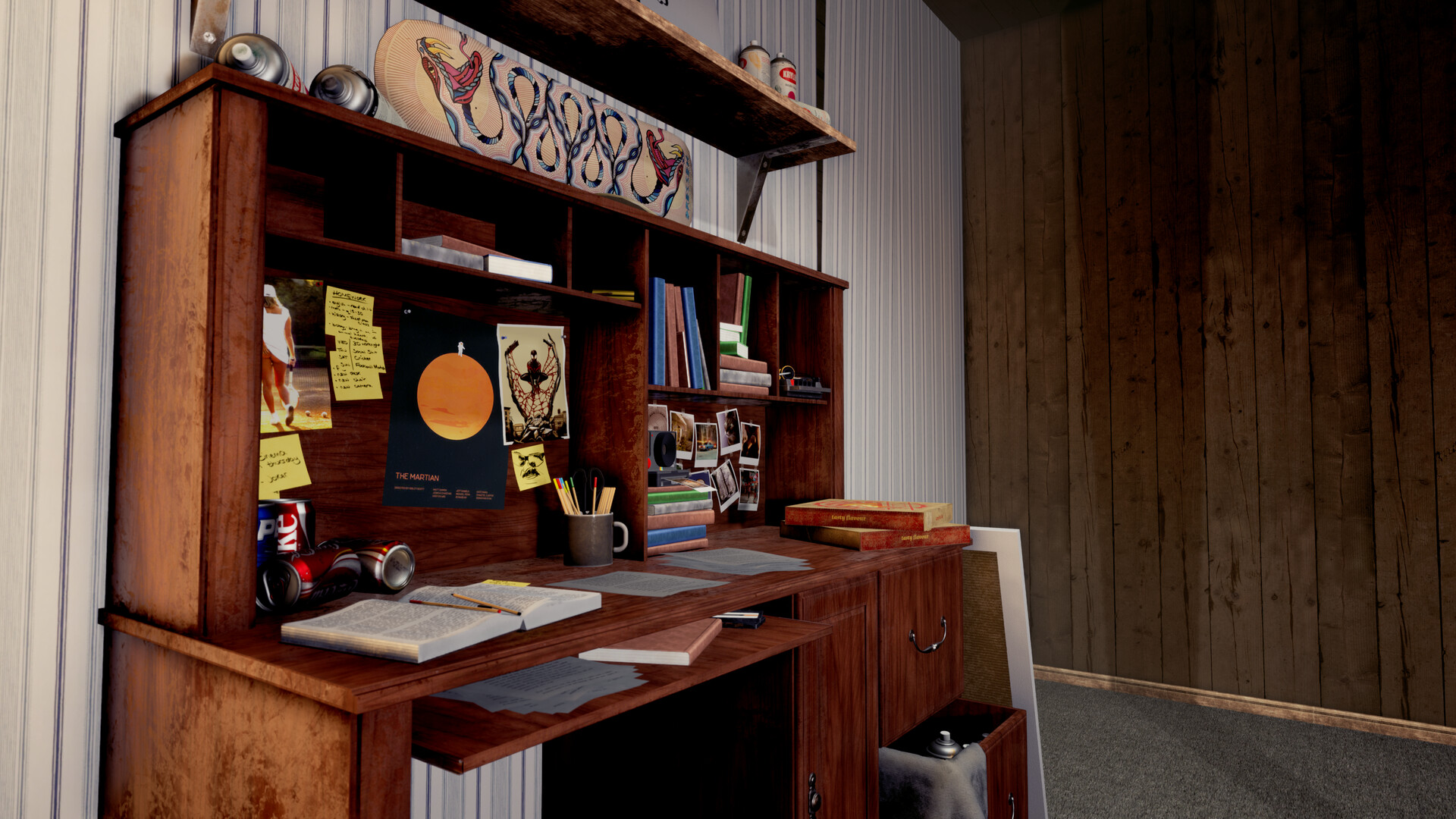 ArtStation - Cluttered Desk