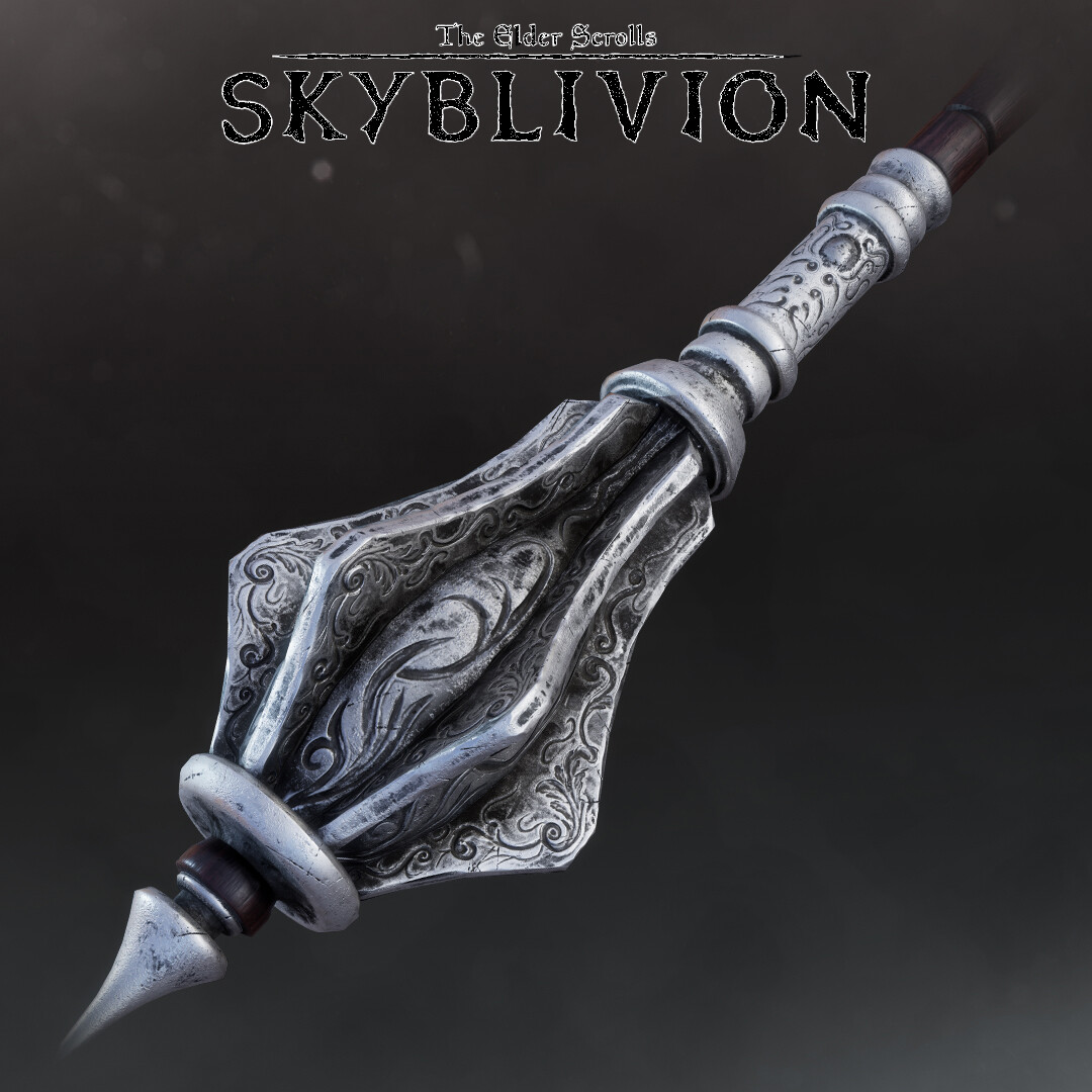 ArtStation - Skyblivion Silver Mace