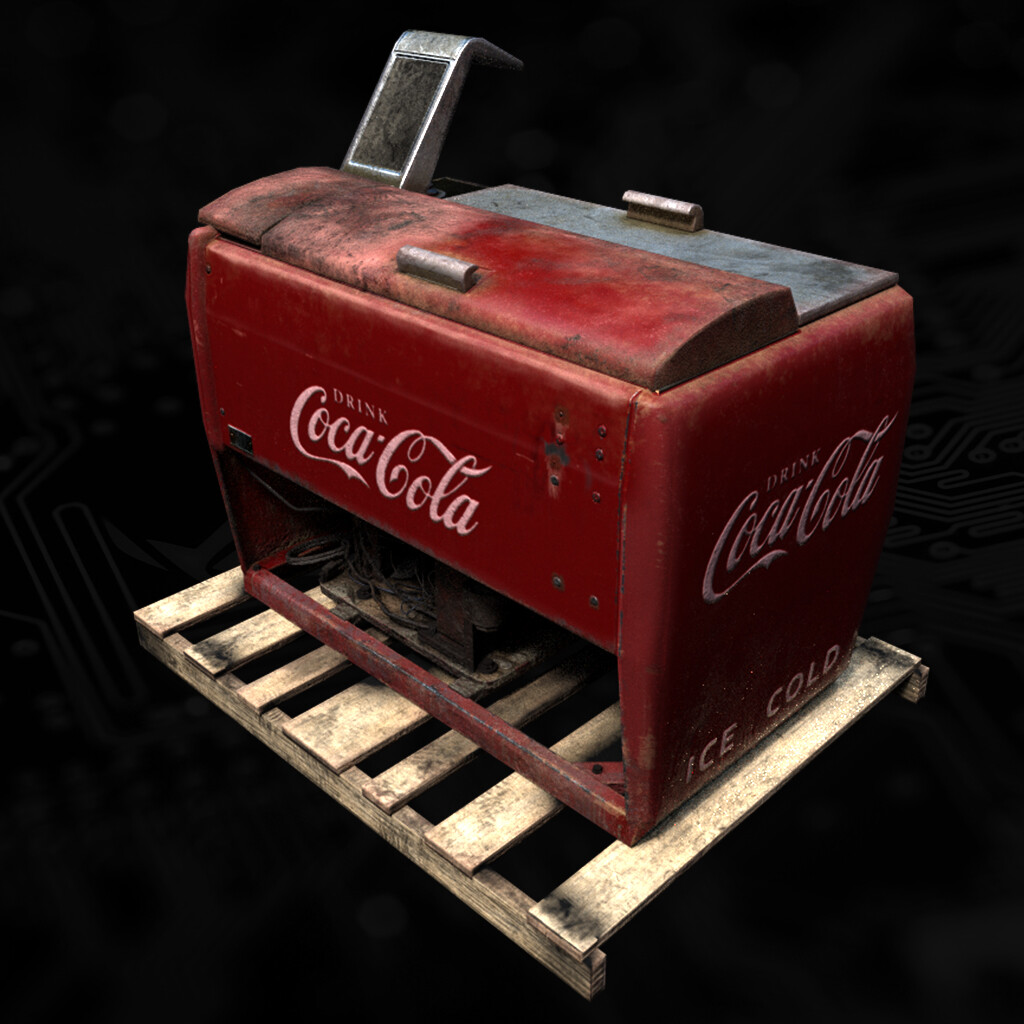 ArtStation - Coca Cola Chest Cooler