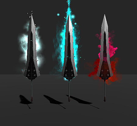 ArtStation - Weapon Effects (Haunted, Lifesteal, Enchanted)