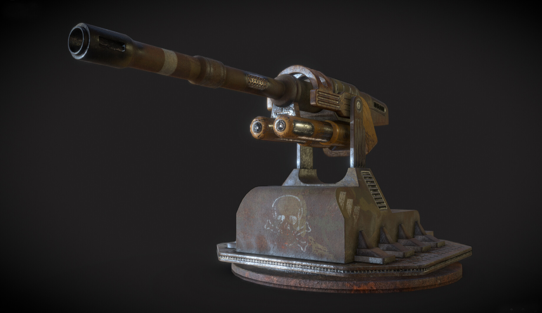 ArtStation - Game Art: High Caliber Artillery Gun