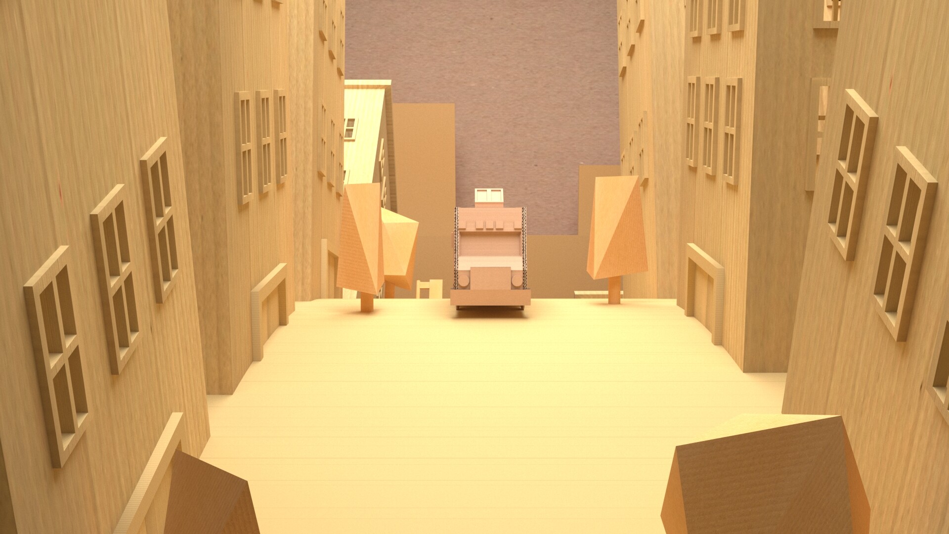 ArtStation - cardboard car - Animation