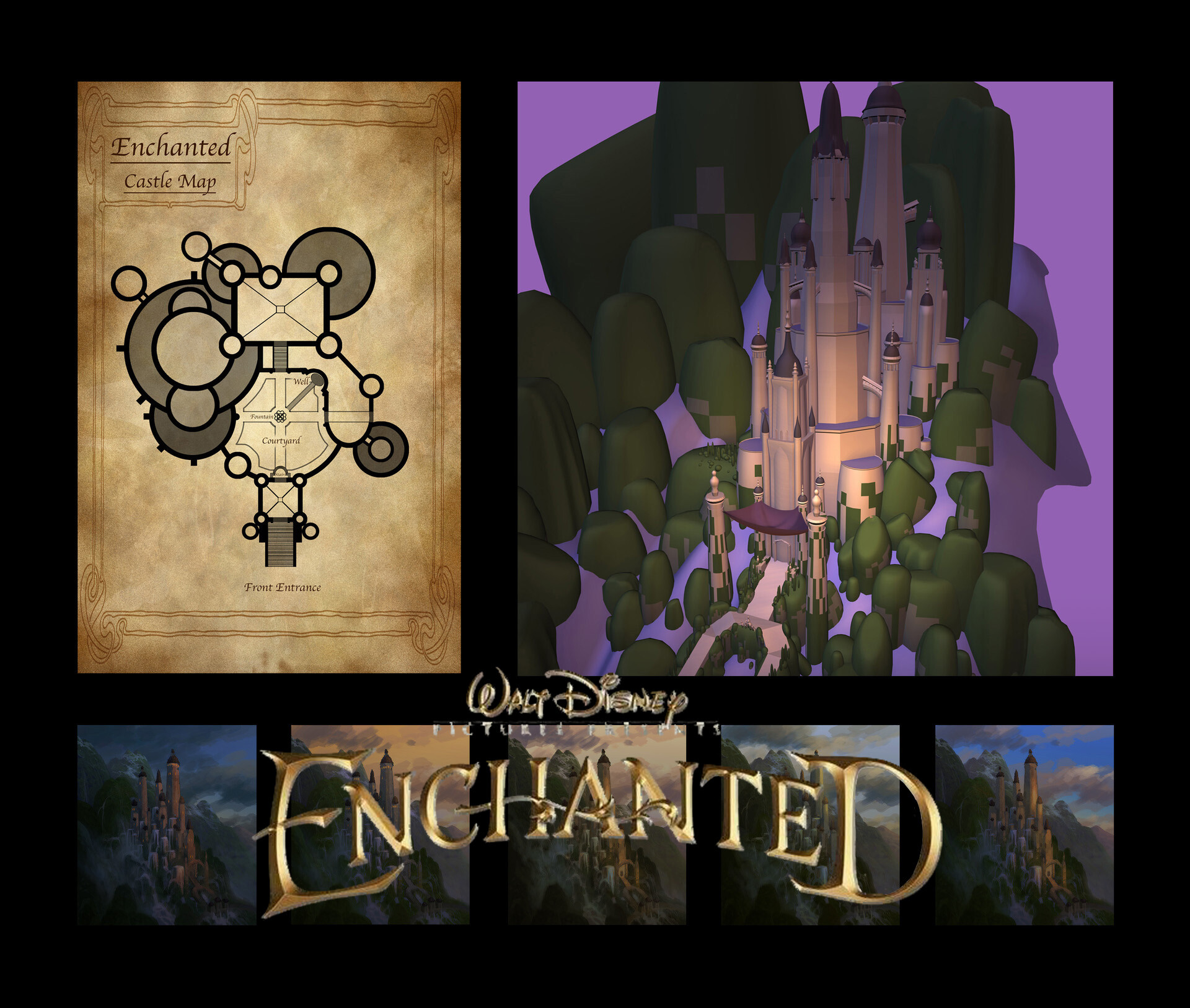 ArtStation - Disney's Enchanted Art Direction
