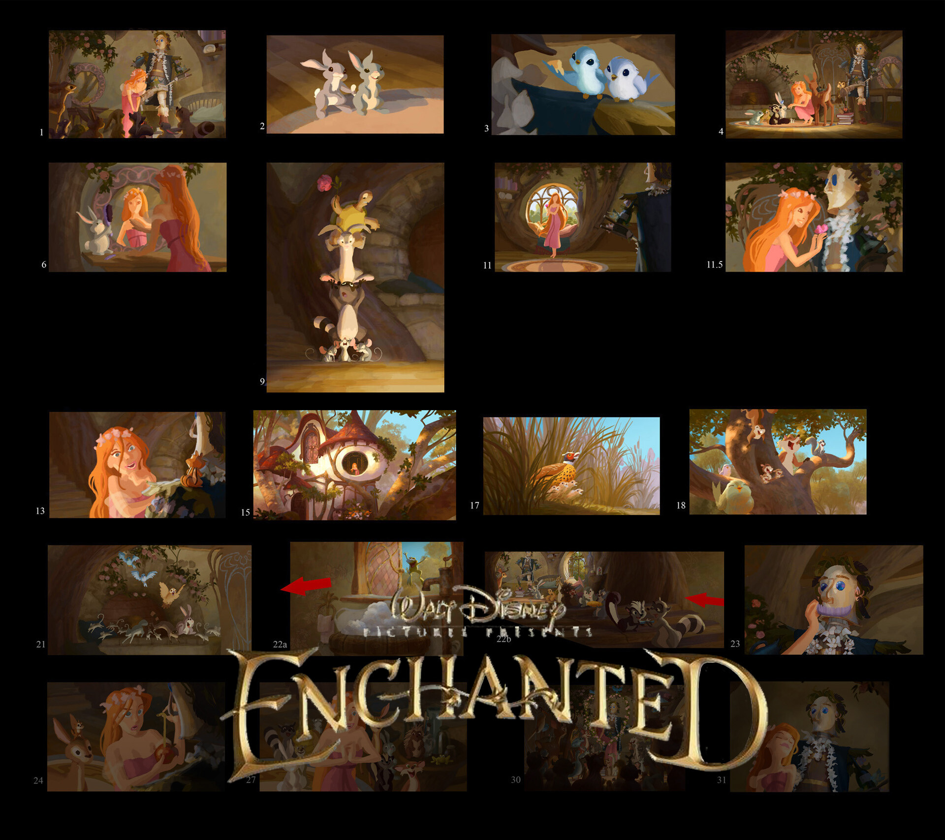 ArtStation - Disney's Enchanted Art Direction
