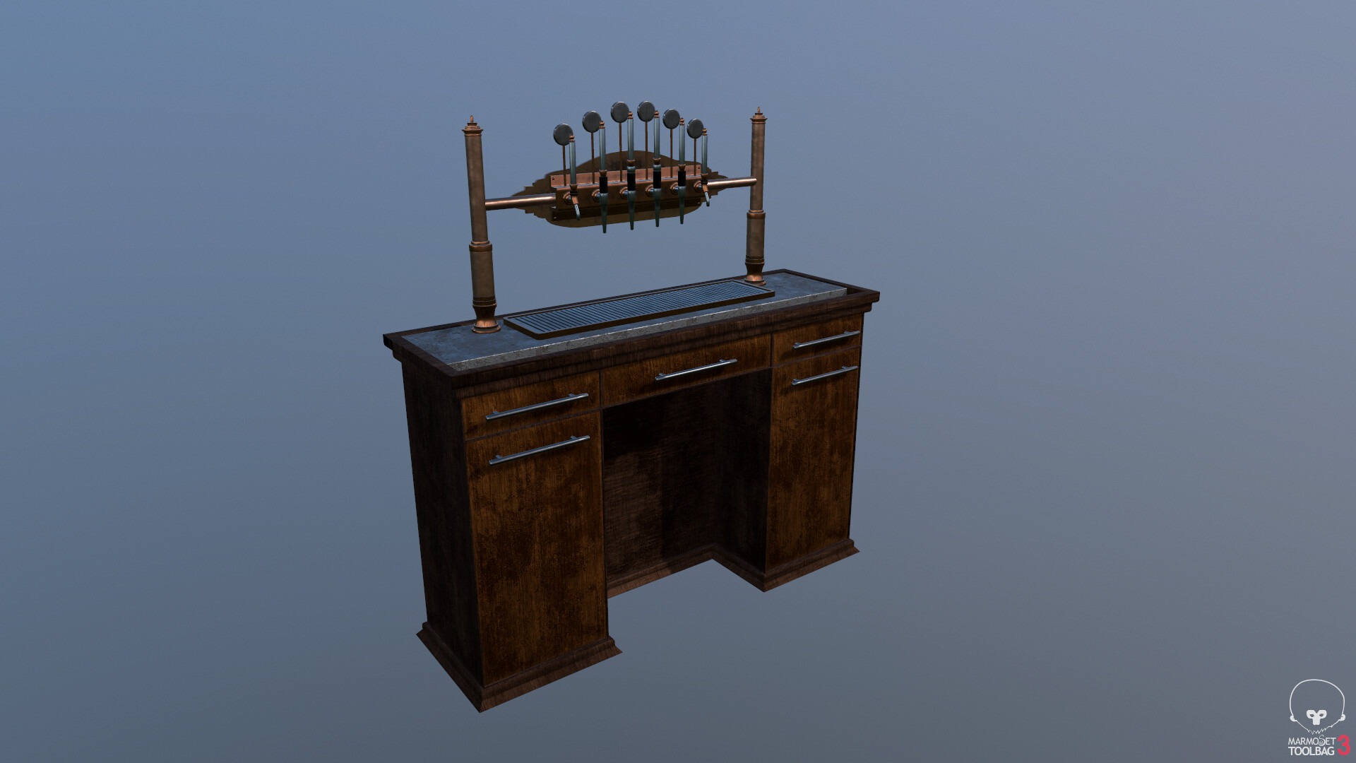 ArtStation - Pompe a bière SteamPunk (Beer Tap SteamPunk)