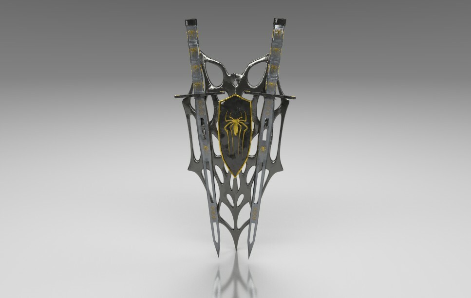 ArtStation - Shield and sword "Spider"