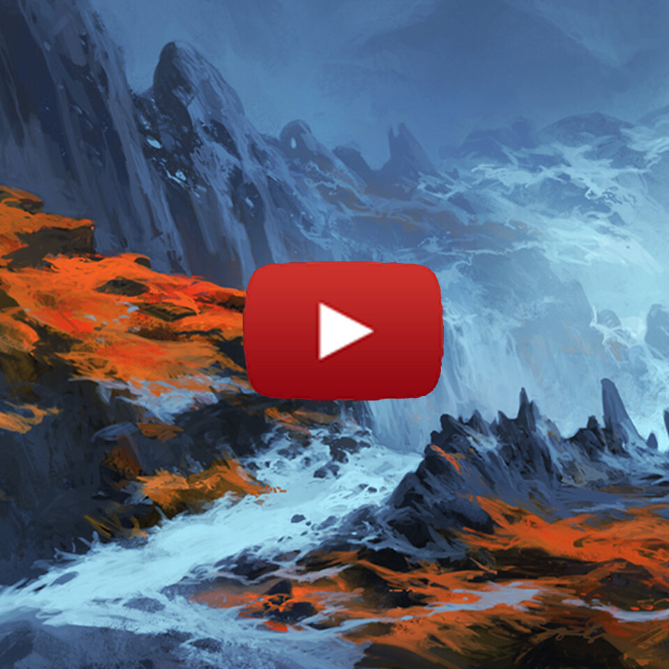 ArtStation - Fiery Path Painting Video