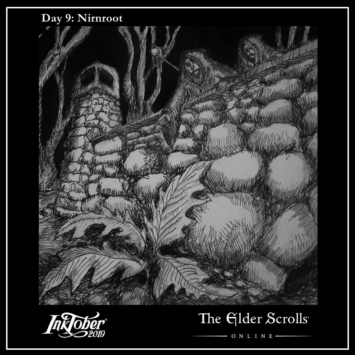 ArtStation - Inktober2019 - Day 9: Nirnroot