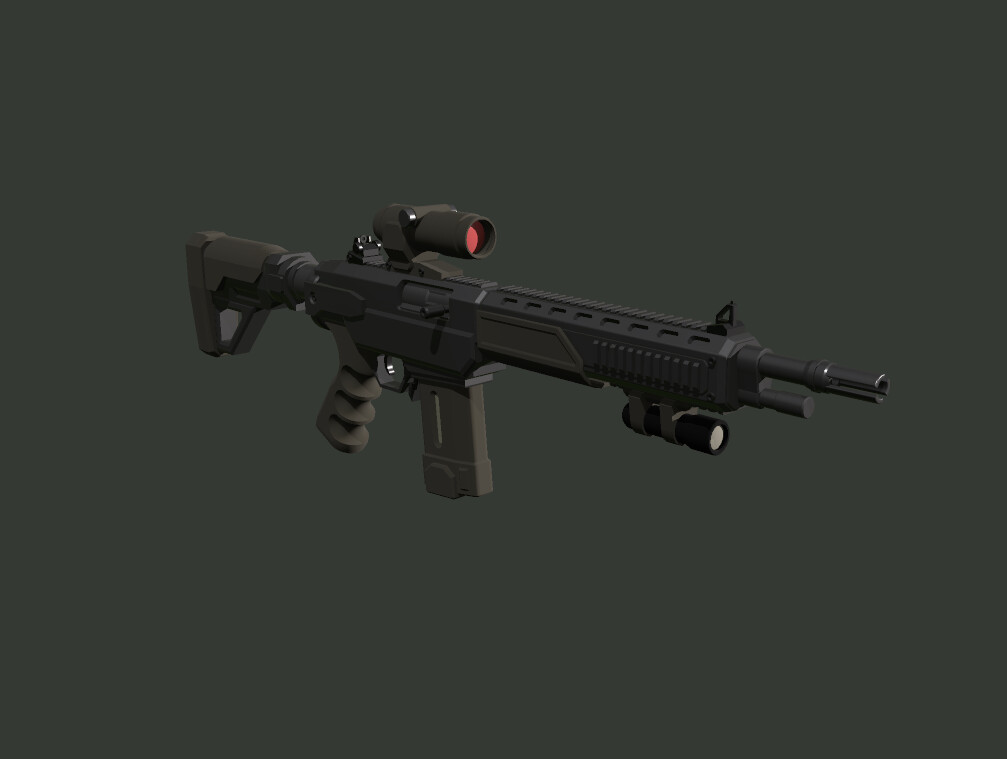 ArtStation - Battle Rifle, Basic