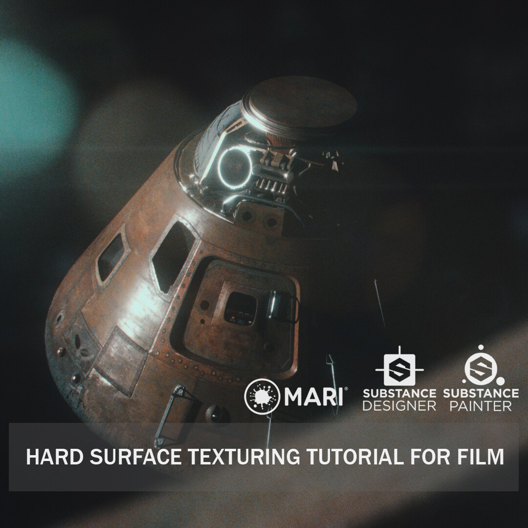 ArtStation - Mari Hard Surface Texturing Tutorial For VFX - By Zak Boxall