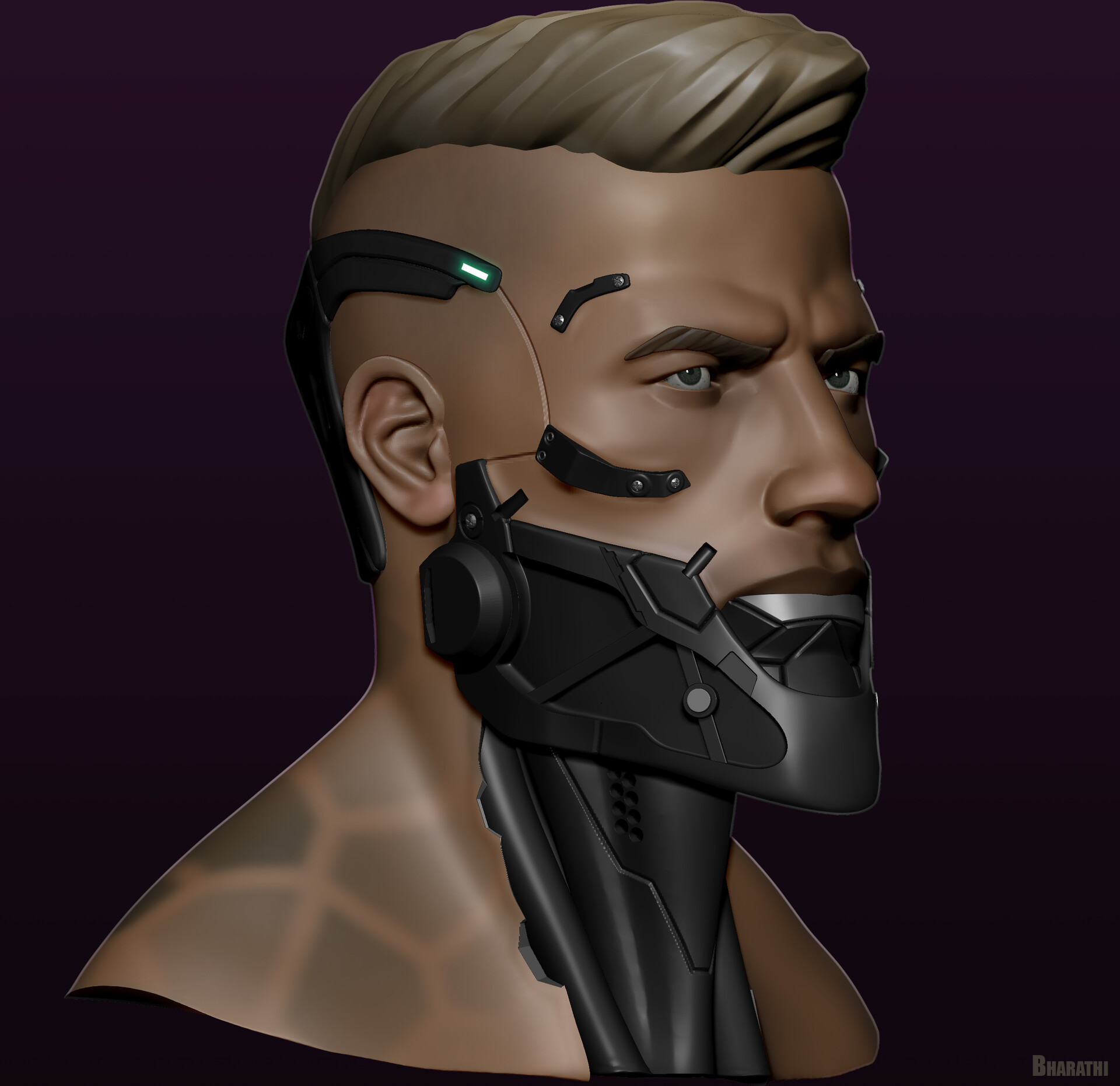 ArtStation - Sculptember 2019 - Cyborg