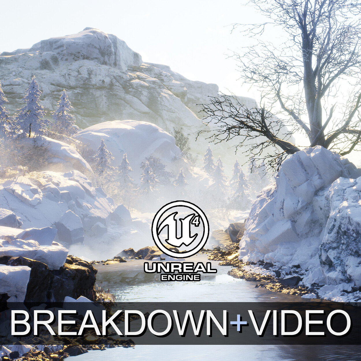 ArtStation - Unreal Engine 4 :: Snow & Ice Study #1 - ASSET BREAKDOWN ...