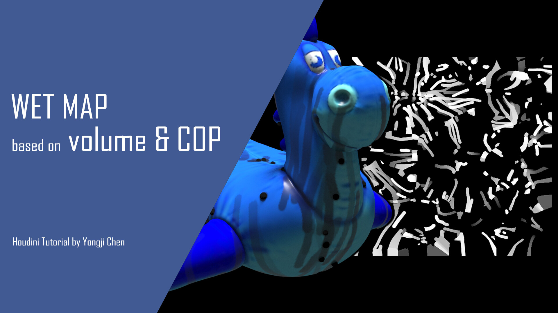 ArtStation - Create wet map based on volume and COP in Houdini