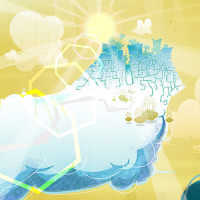 ArtStation - Rudy the cloud boy . BG_000_01