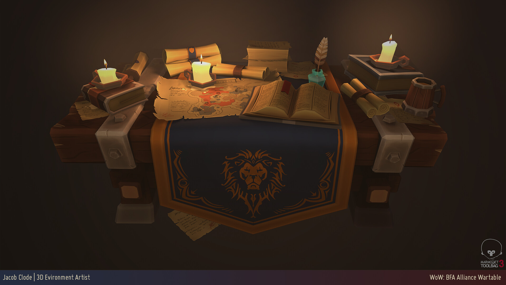 ArtStation - World of Warcraft: Alliance War Table, Jacob Clode