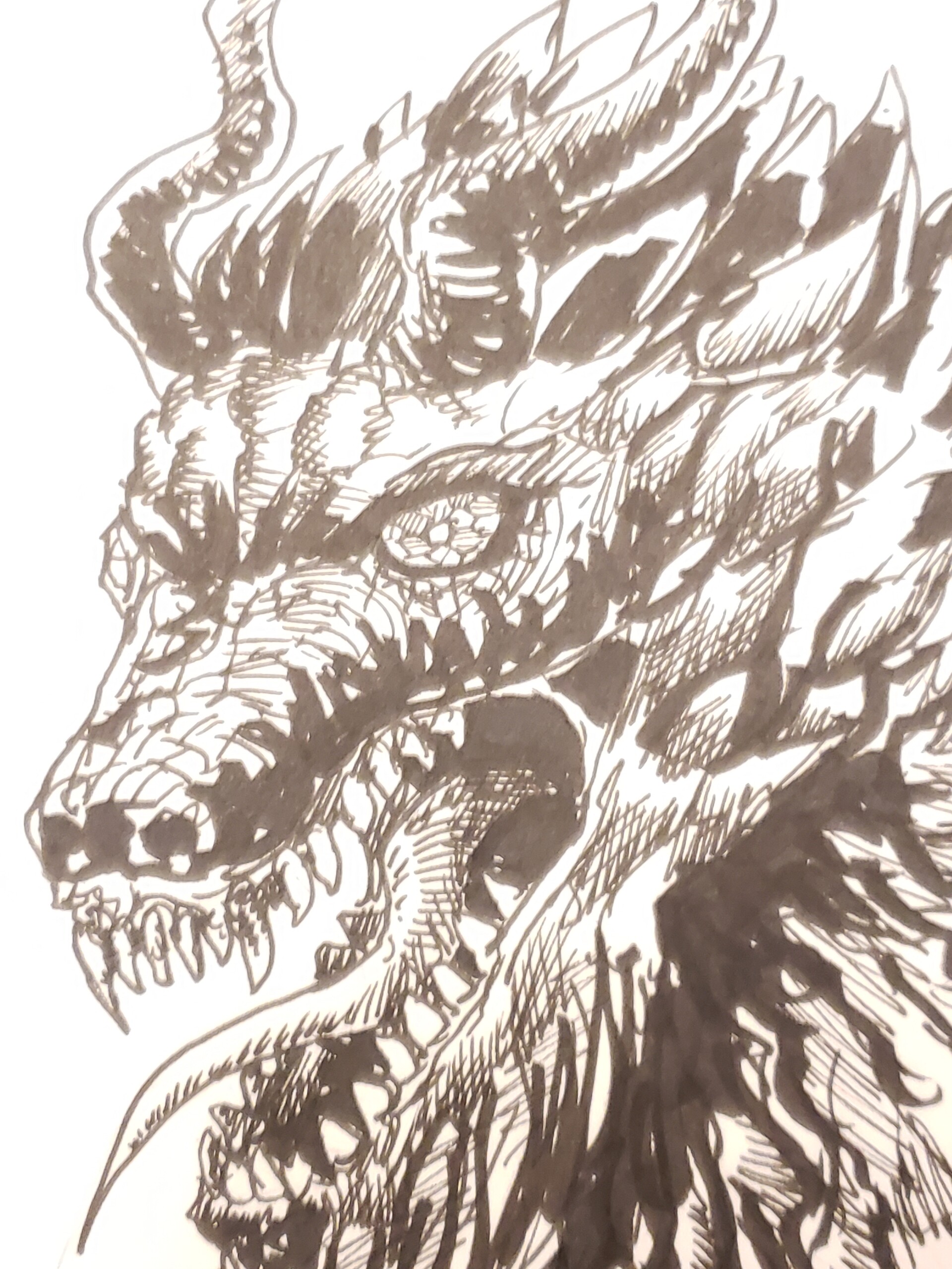 ArtStation - Inktober 2019 Day 12 (Día 12) Dragon/Dragón
