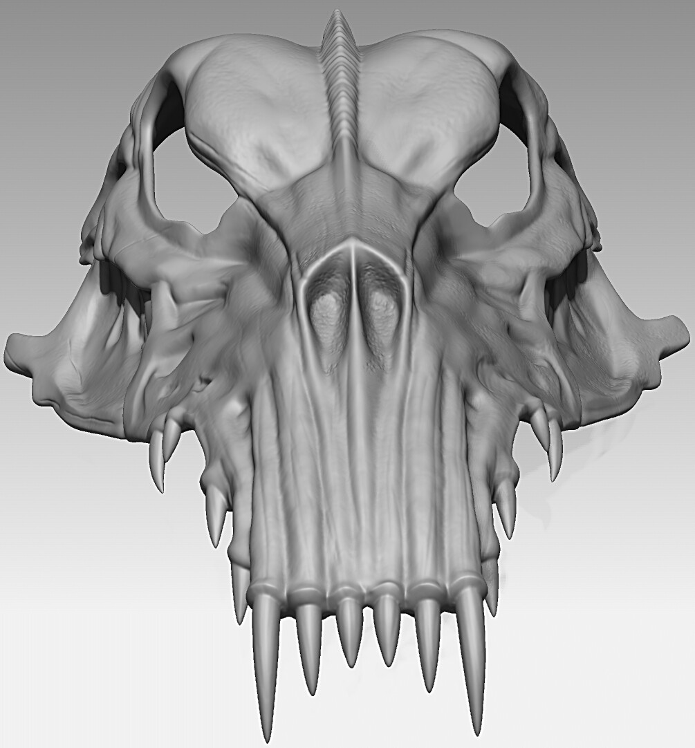 ArtStation - The Hunter Skull.