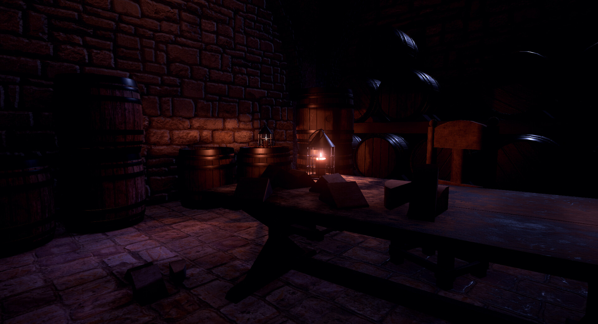 ArtStation - Medieval Storage Cellar