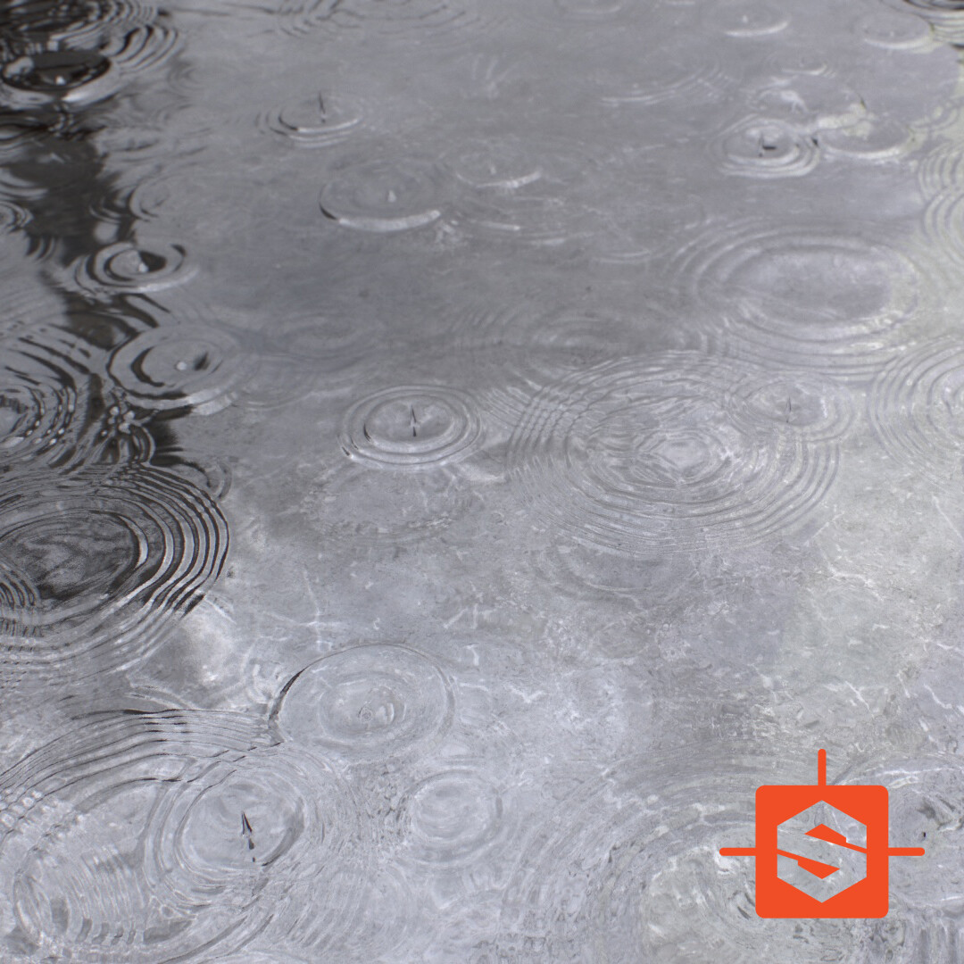 ArtStation - Raindrops - Substance Designer