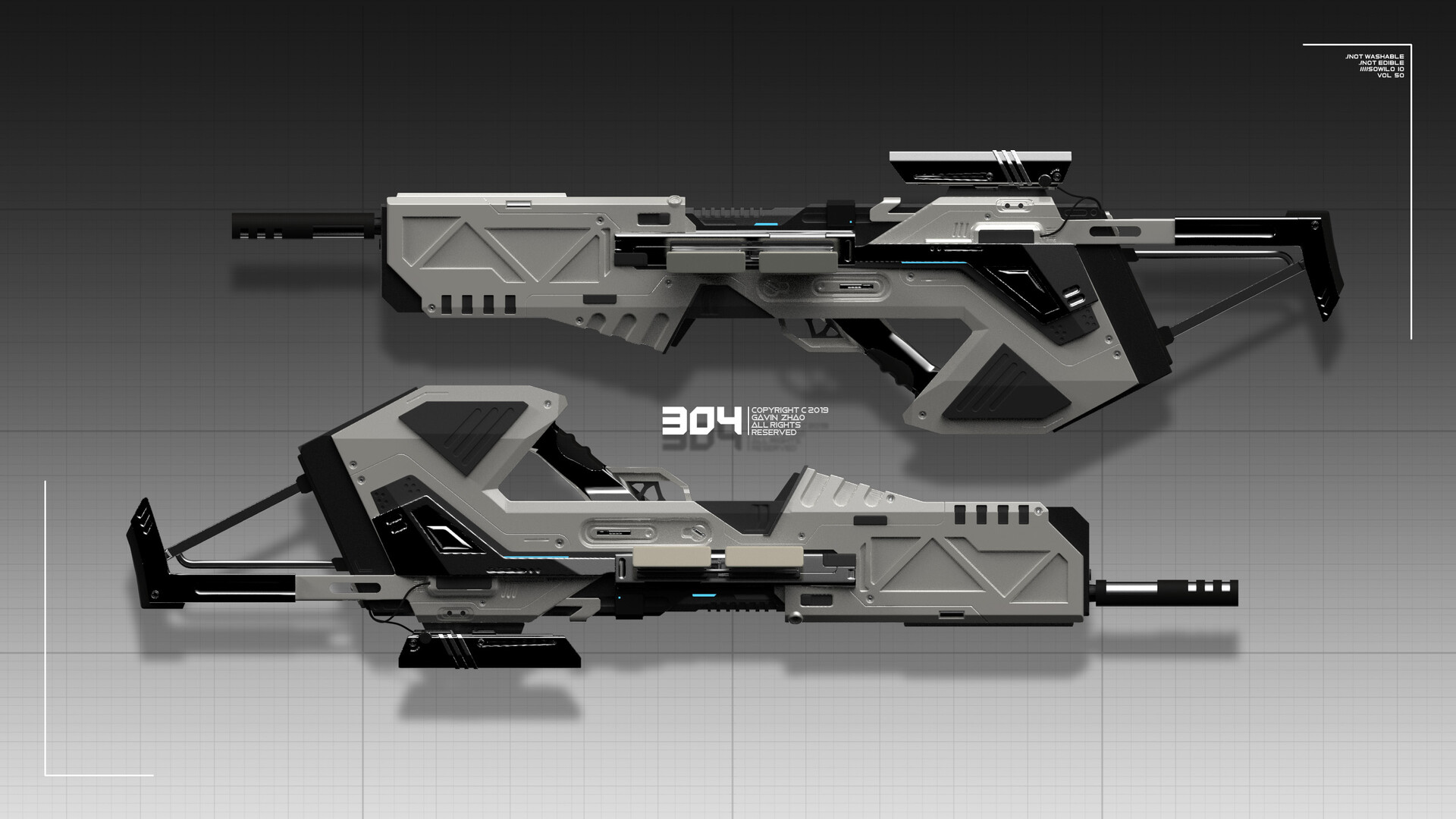 ArtStation - S-304 Automatic Rifle