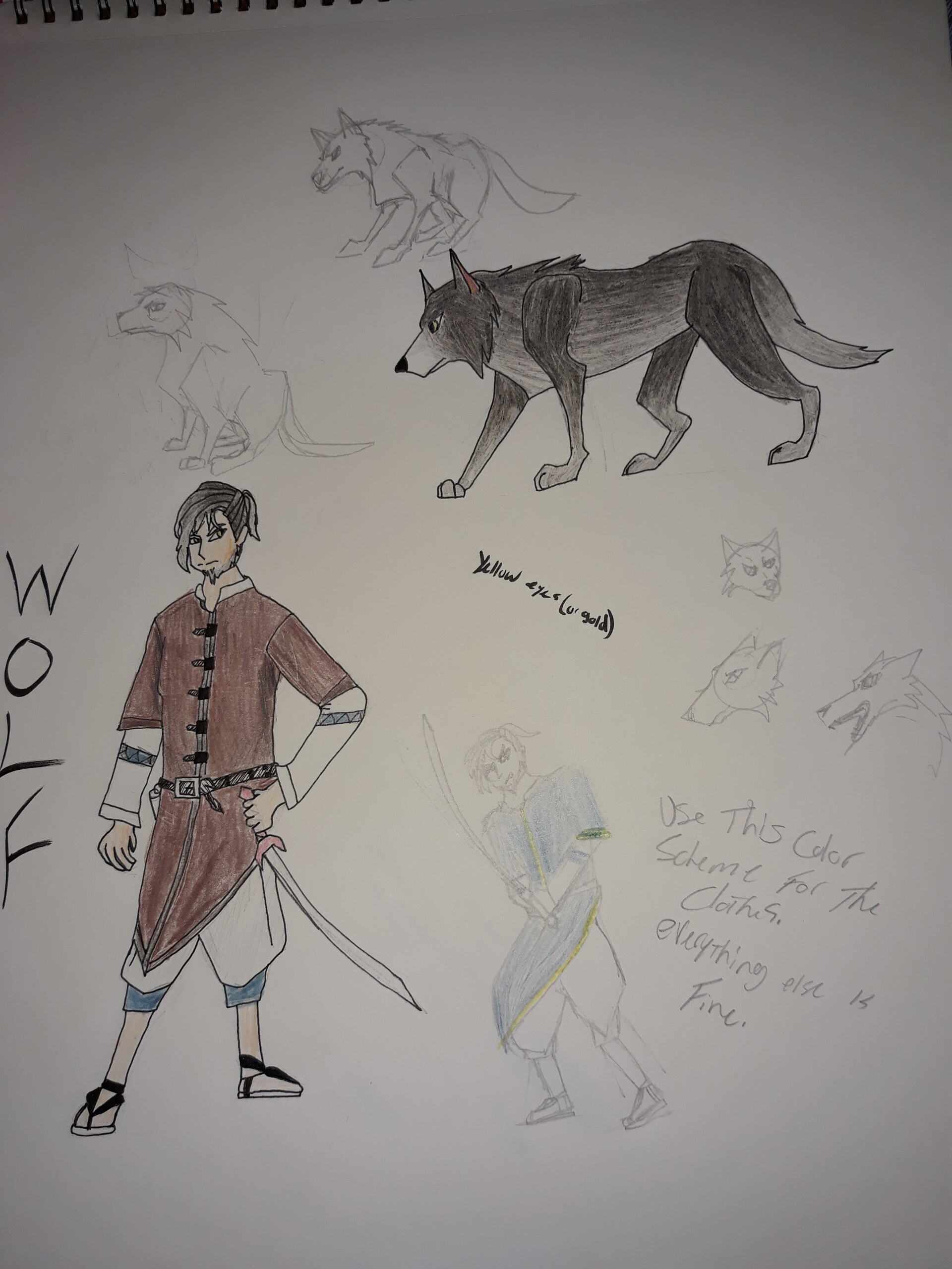 ArtStation - Wolf Character 2D