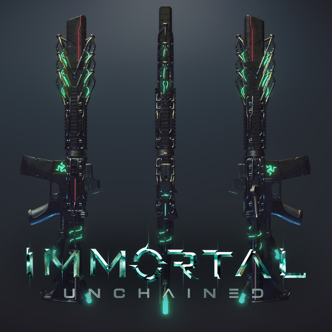 ArtStation - Immortal: Unchained - Razer Gun