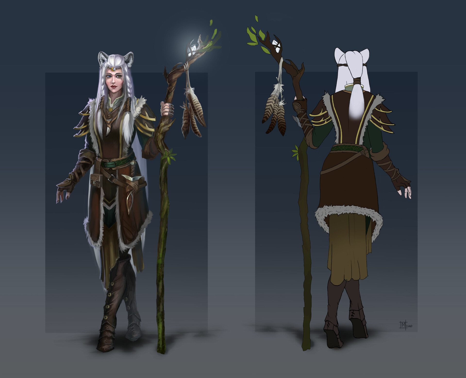 ArtStation - Concept Art: Wolf-Druid