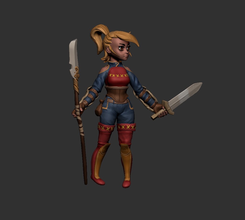 ArtStation - Chibi Warrior