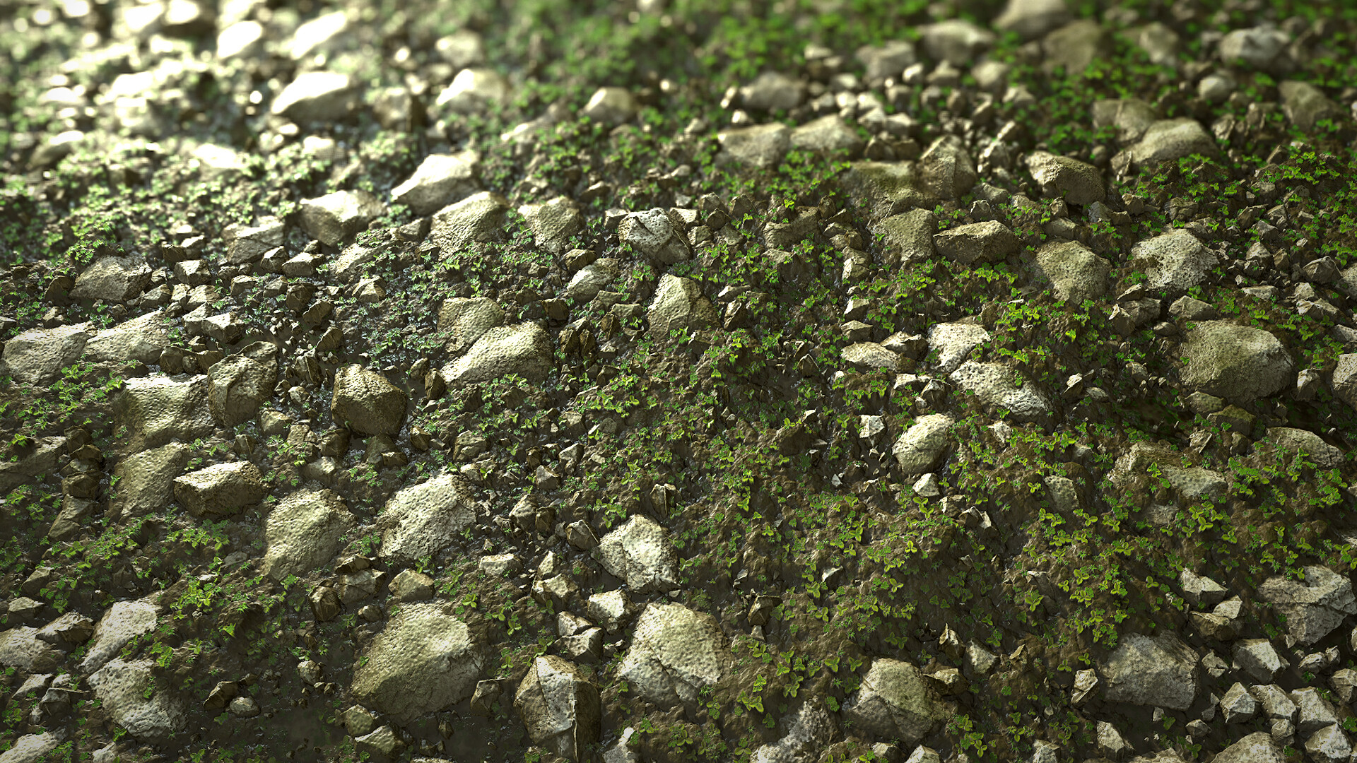 ArtStation - Rocky Forest Ground